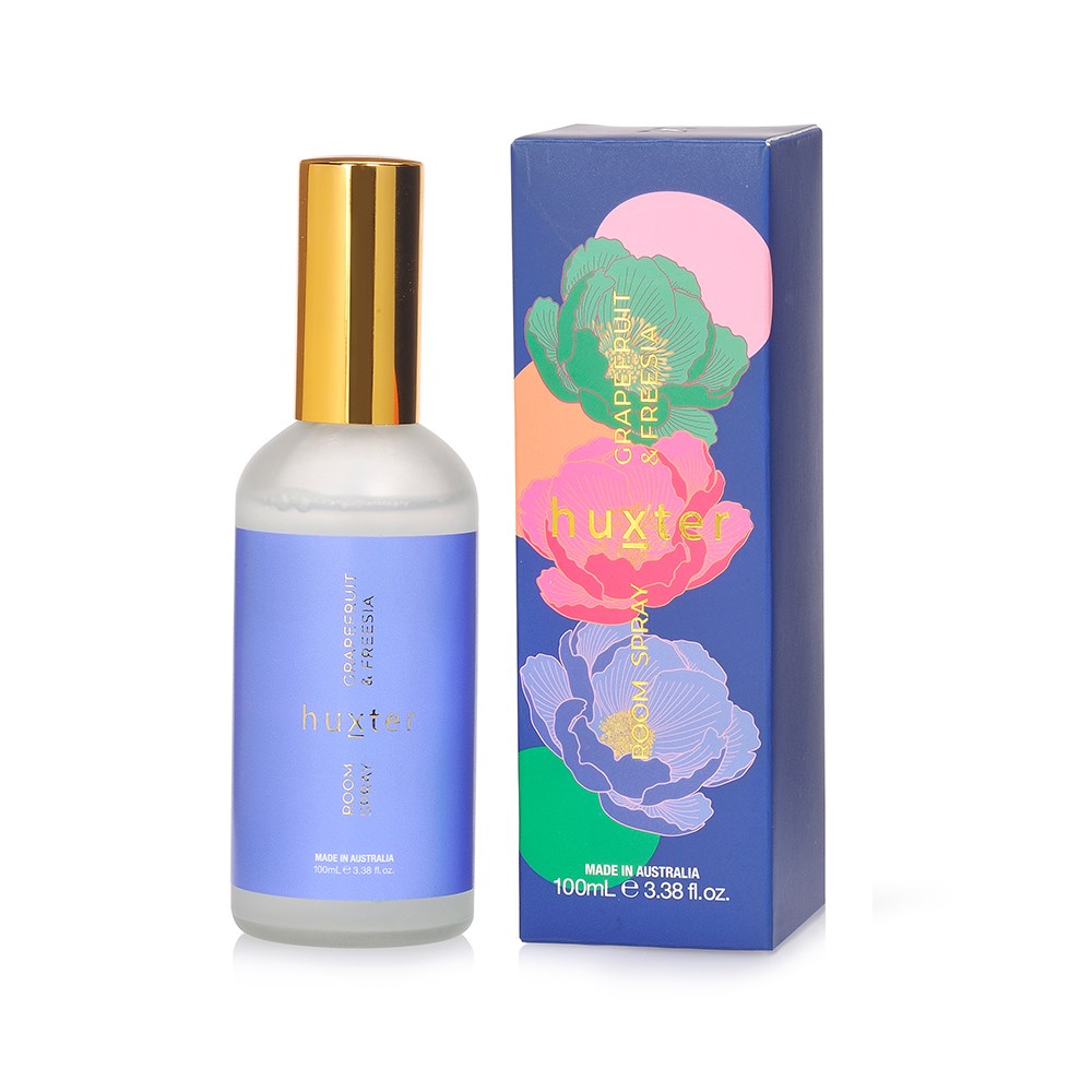 Room Spray -120ml Boxed | Grapefruit & Freesia | Huxter
