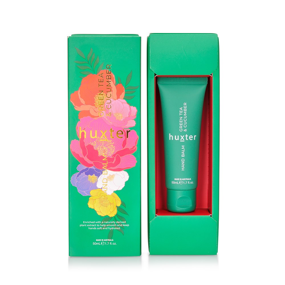 Hand Balm Gift Box | Green Tea & Cucumber 50ml | Huxter